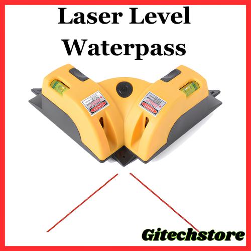 Jual Laser Siku Sudut 90 Derajat Laser Level Waterpass Alat Ukur Siku ...