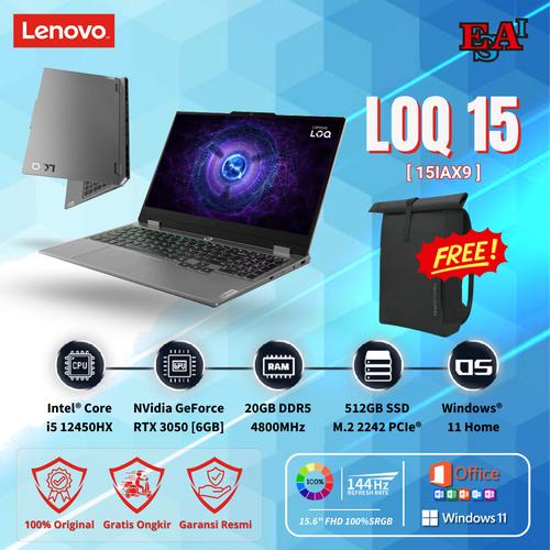 Jual Lenovo LOQ 15 | i5 12450HX RTX3050 [6GB] 20GB 512GB W11+OHS ...