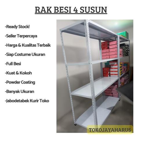 Jual rak besi siku 4 susun 150x60x200 - Kota Depok - tokojayaharus ...