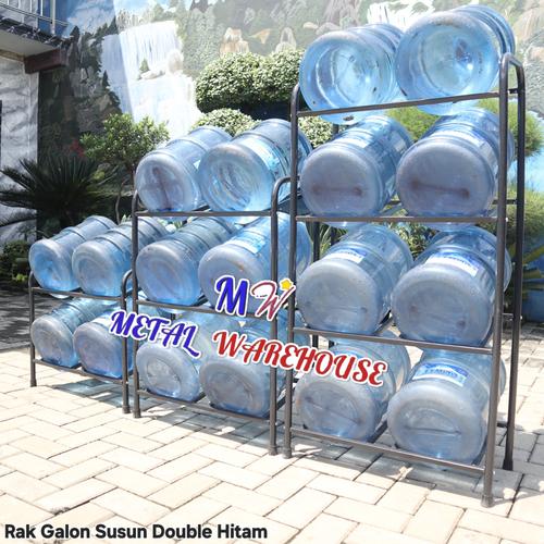 Jual Rak Galon Susun 4 / Susun 3 / Susun 2 Double Tempat Galon Susun ...