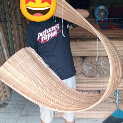 Jual Tirai Rotan LUNJUNG outudoor ukuran pas 2x2 bahan kulitan halus ...