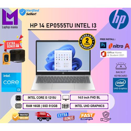 Jual NEW Laptop HP Intel Core i3 1215U 16GB 512GB 14 inch FHD Win11Home ...