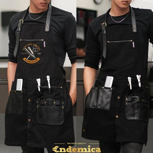 Jual Full apron barbershop celemek cukur rambut apron barista celemek ...