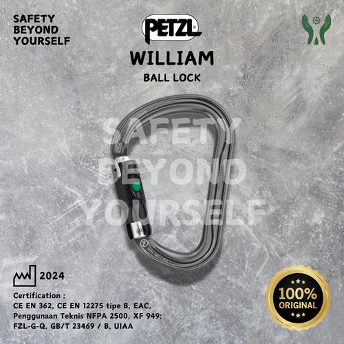 Jual WILLIAM BALL LOCK PETZL Carabiner 27 kN - Karabiner untuk ...