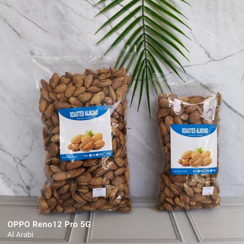 Jual kacang Almond kulit panggang 1kg | rasa susu | milk flavor ...