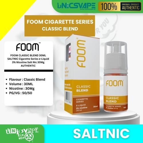 Promo FOOM CLASSIC BLEND 30ML SALTNIC Cigarette Series e-Liquid 3% ...