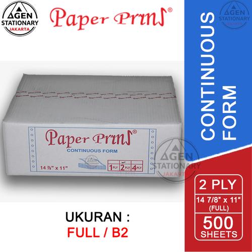 Promo KERTAS CONTINUOUS FORM PAPER PRINT 14 7/8 X 11 2 PLY FULL B2 ...