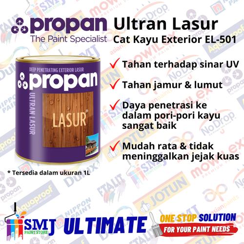 Jual Propan Cat Kayu Exterior Ultran Lasur EL-501 1Liter - Natural ...