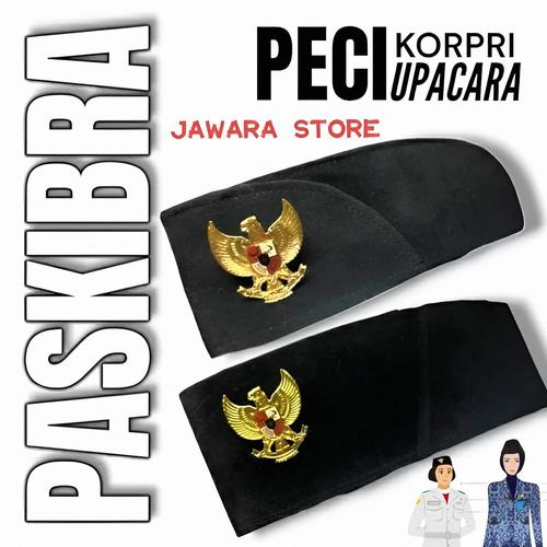 Jual Peci Paskibra Pin Garuda Putra Putri Songkok Topi - Peci+Pin 3 Cm ...