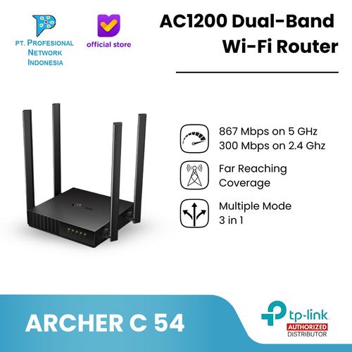 Promo Tp-Link Archer C54 AC1200 Dual-Band Wi-Fi Router TpLink Archer C ...