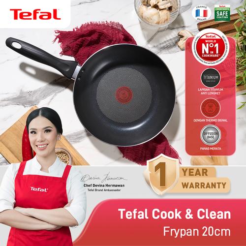Promo Tefal Wajan Penggorengan Anti Lengket - Cook & Clean Frypan 20cm / Pan - Kota Bekasi ...