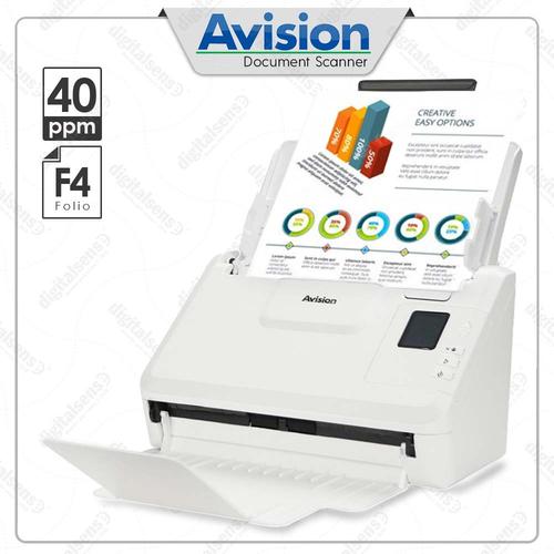 Promo Scanner Avision AD340G - ADF - A4/F4/Legal/Folio - 40 Lembar ...