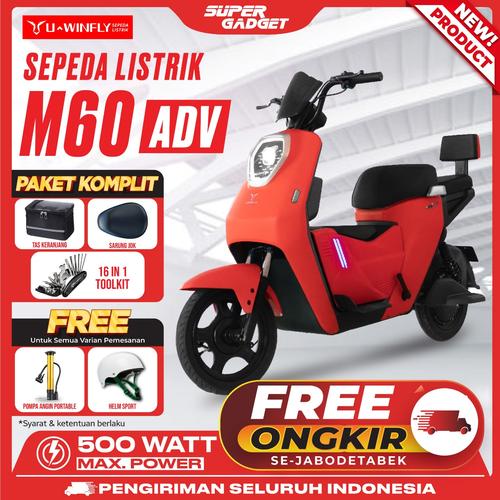 Promo UWINFLY M60 ADV Sepeda Listrik 48V 12Ah Garansi Resmi - Gold ...