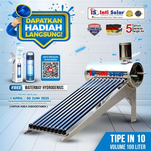 Jual Solar Water Heater INTI SOLAR 10 IN Full Stainless - Kota Bekasi ...