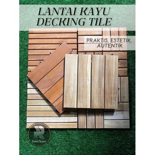 Jual Lantai Kayu Decking Tile Jati Bongkar Pasang - Ubin Parket ...