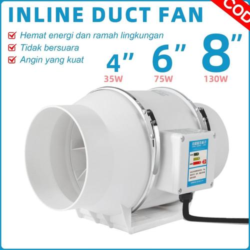 Jual SOKANY Penghisap Asap Dapur 4/6/8 Inch 220V Exhaust Fan Plafon ...