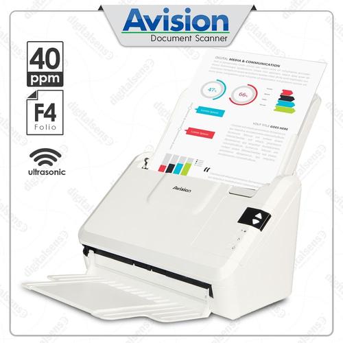 Promo Scanner Avision AV332U - ADF - Ultrasonic - A4, F4, Folio - 40 ...