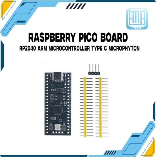 Jual Raspberry Pi Pico Board RP2040 ARM Microcontroller Type C Microphyton - 4MB - Kota Bandung ...