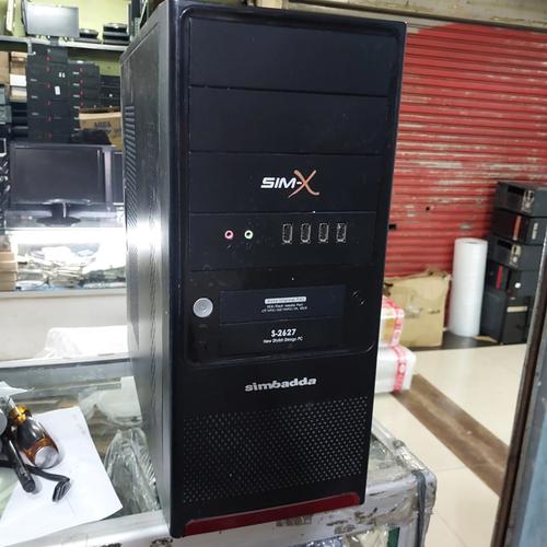 Jual casing cpu komputer pc rakitan bekas merk simbadda plus psu ...