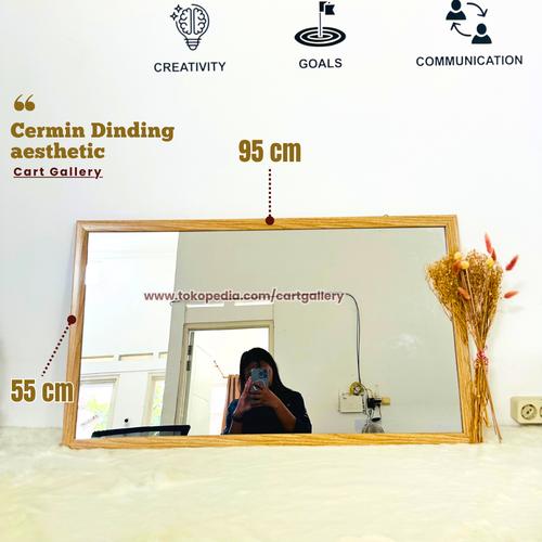 Jual Cermin Dinding Wastafel 95 X 55 cm Aesthetic Kaca Gantung Tempel ...