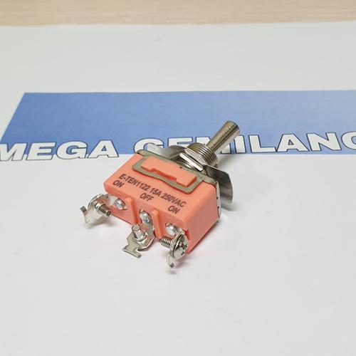 Jual Saklar togel oren 3pin on off on | toggle switch 3 kaki merk E-TEN ...