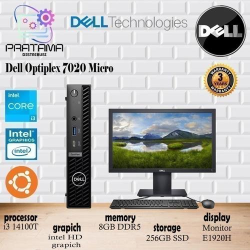 Jual DELL Optiplex 7020 Micro i3-14100T 8GB 512GB SSD + 2TB SATA DOS ...