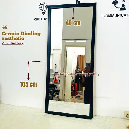 Jual Cermin Kaca Tempel Gantung Dinding Aesthetic Kamar Mandi Estetik ...