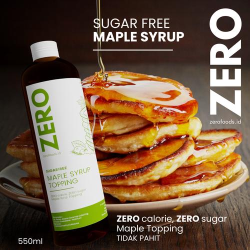 Promo Sugar Free Maple Syrup Topping (550ml) Zero Foods Indonesia - Kab ...