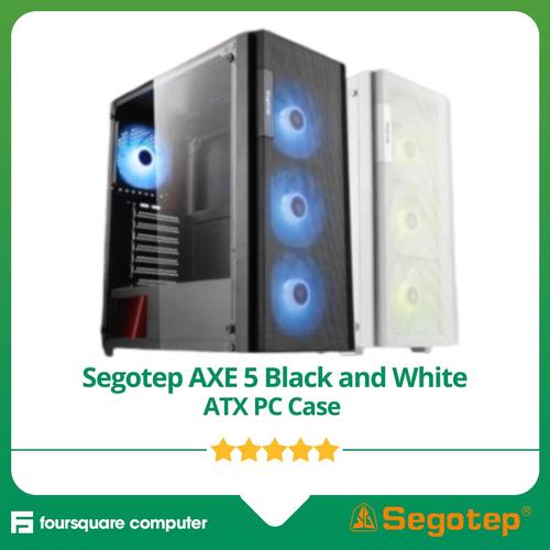 Jual Segotep AXE 5 Black and White ATX PC Case Casing - Kota Bandung - Foursquare Computer ...