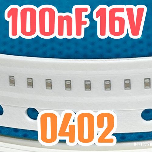 Jual 10pcs Multilayer Ceramic Capacitors 0402 1005 SMD/SMT 16V 100nF ...