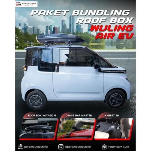 Jual Paket Roof Box Wuling AIR EV / Jawsport Roofbox / Crossbar ...