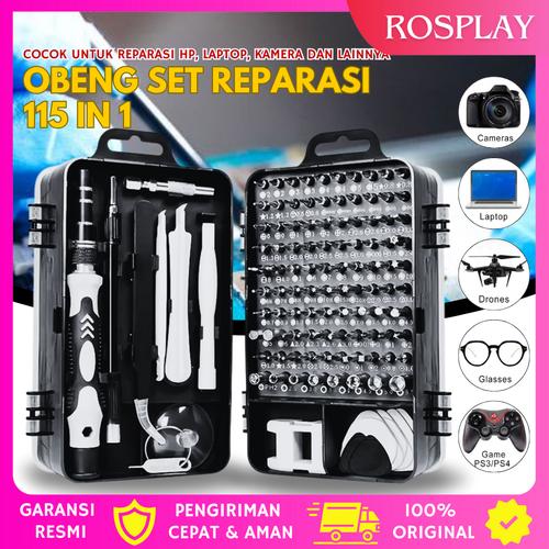 Jual TAFFWARE 115 IN 1 OBENG SCREWDRIVER SET REPARASI SMARTPHONE LAPTOP ...