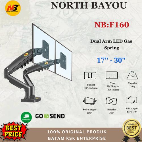 Jual NB f 160 dual monitor gas Strut bracket led F160 nbf160 north ...
