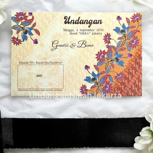 Jual Blangko Undangan Kosong Pernikahan Erba Kartu BLANKO Simple 2207 ...