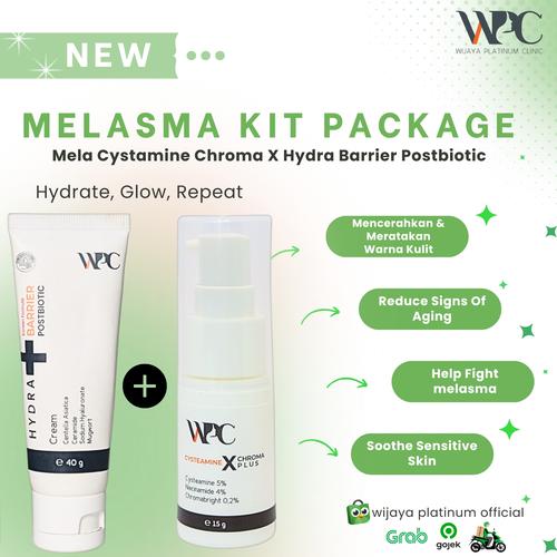 Jual [Paket flek dan melasma] Mela Cystamine Chroma X Hydra Barrier ...