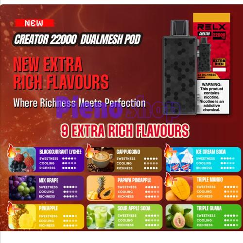 Jual RELX Creator Refillable 22000 Puffs/ALTERNATIF RELX INFINITY PRO 2 ...