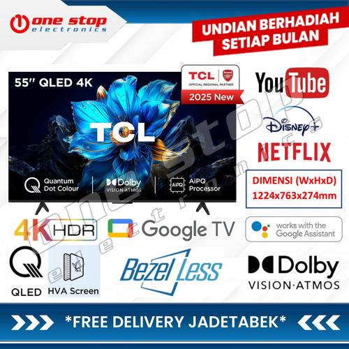 Promo TCL 55P655 / P655 4K UHD AiPQ Processor Google TV 55 Inch - 55P7K ...