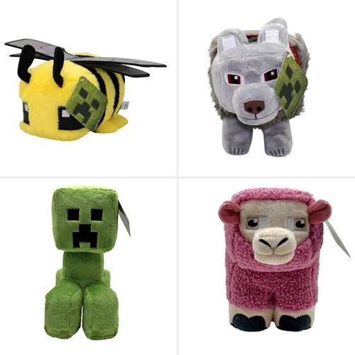 Promo Minecraft Movie Plush Doll Boneka Minecraft Movie - S, Wolf ...