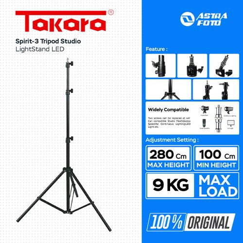 Jual Light Stand TAKARA Spirit-3 Tripod Studio Air Cushion / LightStand ...