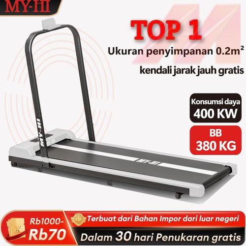 Jual MY-HI Treadmill portable putih BB 380kg Treadmill Elektrik listrik ...