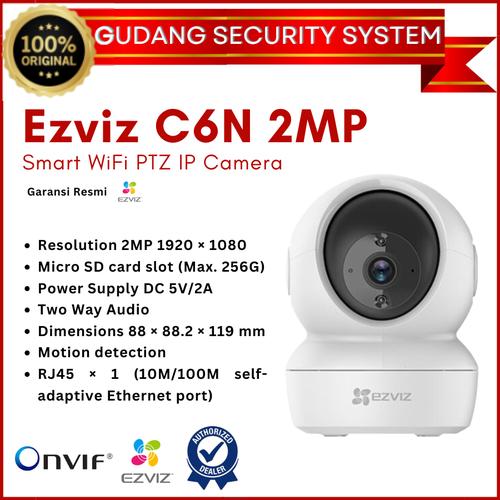 Jual Ezviz CS-C6N 2MP Smart Wifi PTZ IP Camera CCTV Indoor 1080p ...