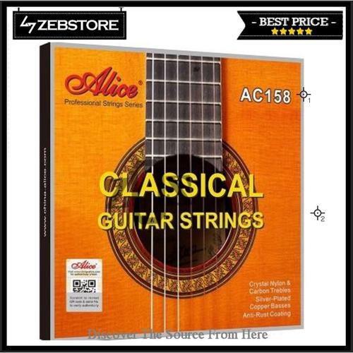 Jual Senar String Gitar Guitar Klasik Classical Alice AC158 - Kota ...