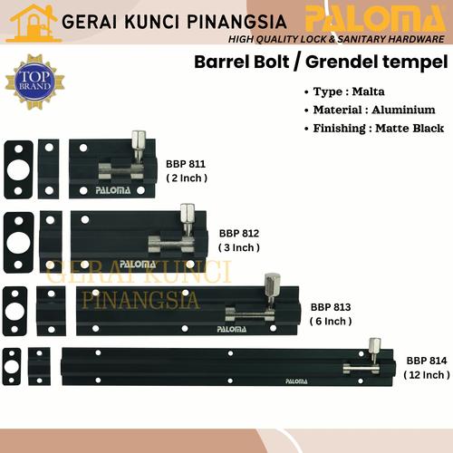 Jual PALOMA Barrel Bolt Grendel Slot Kunci Tempel Pengaman Pintu ...
