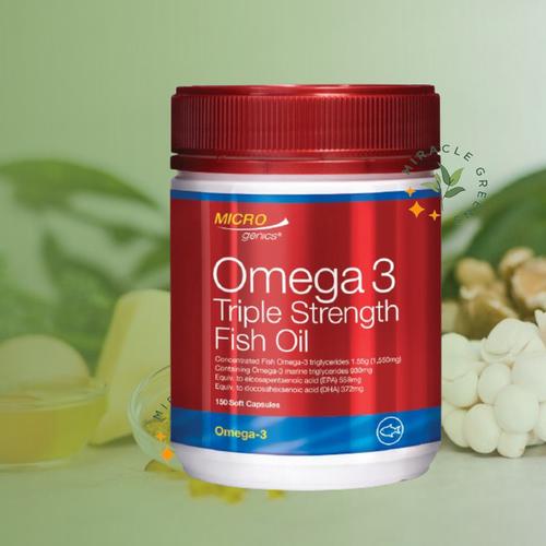 Jual Microgenics Omega 3 Triple Strength Fish Oil 150 Capsules - Kota Bandung - MIRACLE GREEN ...