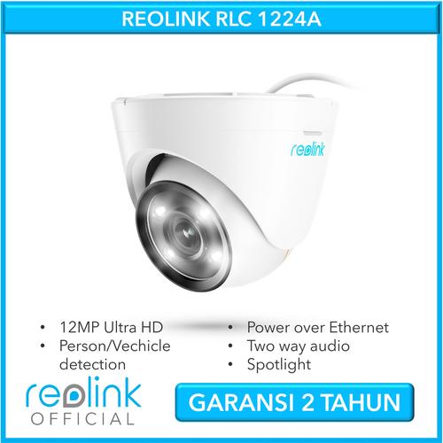 Jual REOLINK RLC 1224A 12MP Smart Detection POE IP Camera Outdoor CCTV ...