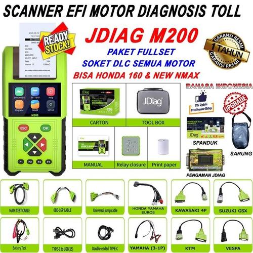 Jual Scanner Motor JDiag M200 / M200 PRO REMAP Motor Scanner Function ...