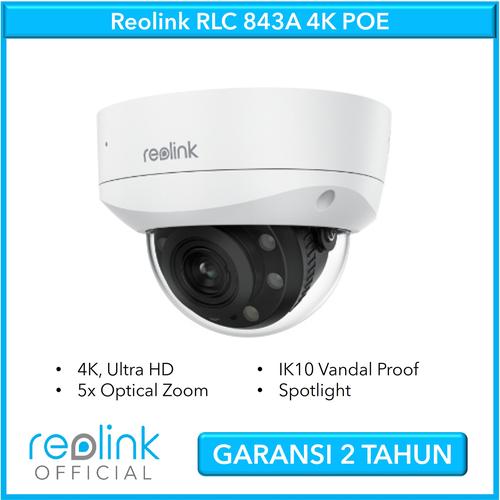 Promo Reolink RLC 843A (P437) 4K POE Vandal Proof Optical Zoom CCTV ...