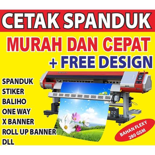 Jual Free Design Cetak Banner Spanduk Backdrop Background Baliho Flexi ...