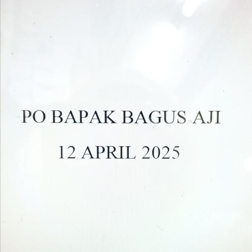 Jual PURCHASE ORDER (PO) CUSTOM BAPAK BAGUS AJI - Jakarta Barat - CGC hidromatic | Tokopedia