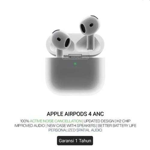 Promo Apple Airpods 4 Active Noise Cancellation Transparency Airpod Gen ...